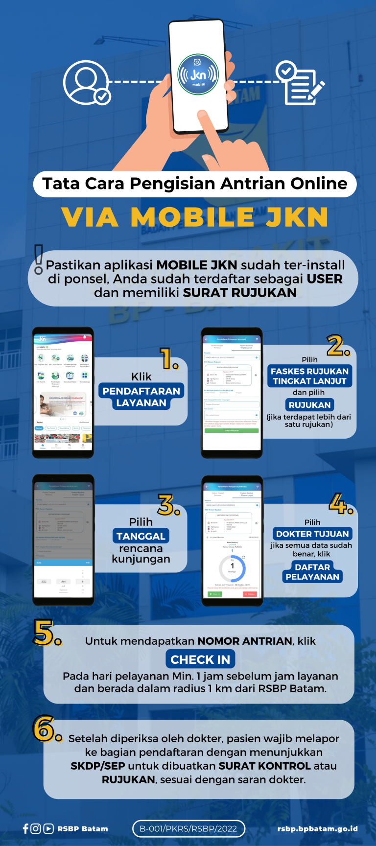 Tata Cara Daftar Ulang Melalui Aplikasi Mobile JKN – RSBP Batam